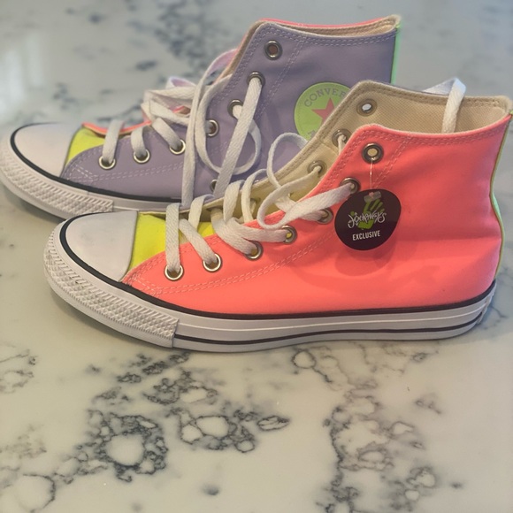 Converse | Shoes | Converse Chuck Taylor All Star Hi Sneaker Neon ...